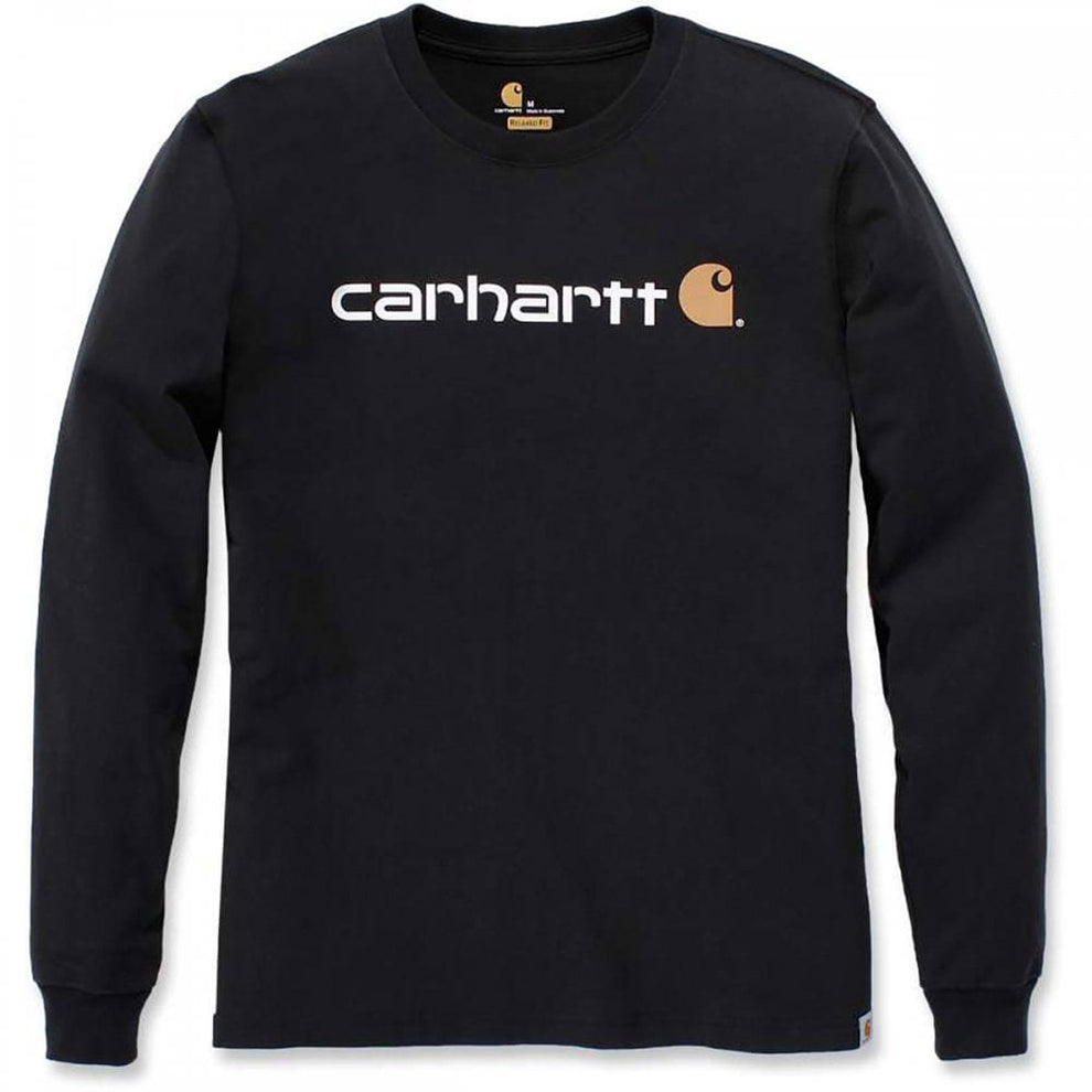 Carhartt 104107 Core Logo T-Shirt Long Sleeve | MI Supplies – MI ...