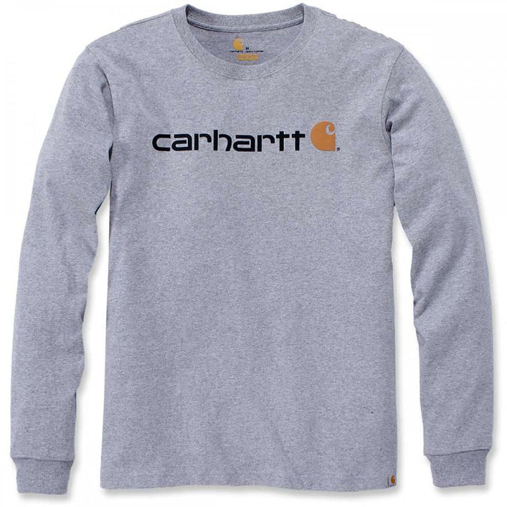 Carhartt 104107 Core Logo T-Shirt Long Sleeve | MI Supplies – MI ...