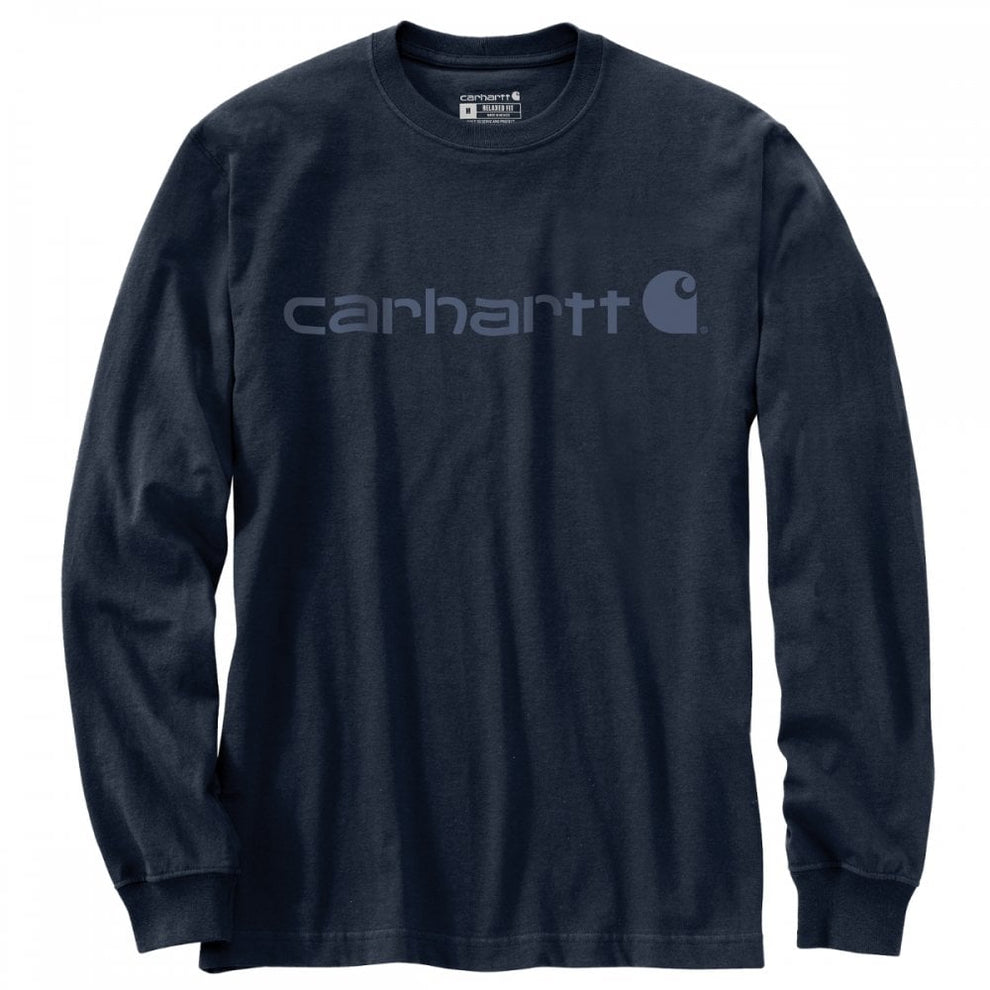 Carhartt 104107 Core Logo T-Shirt Long Sleeve | MI Supplies – MI ...